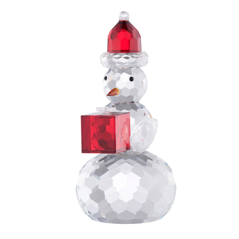 Galway Living Gem Snowman with Red Hat & Gift Box – Belleek Pottery